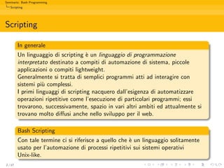 Bash programming | PPT
