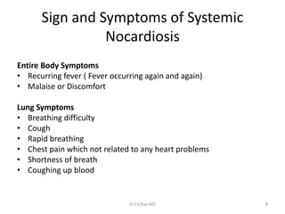 Systemic Nocardiosis | PPTX