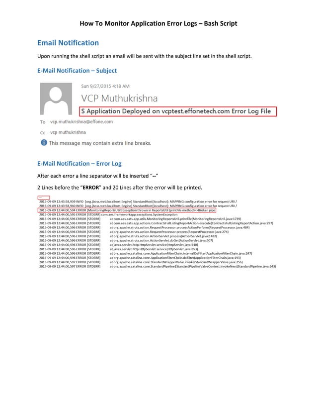 Bash Script How To Monitor Application Error Logs And Send 5001
