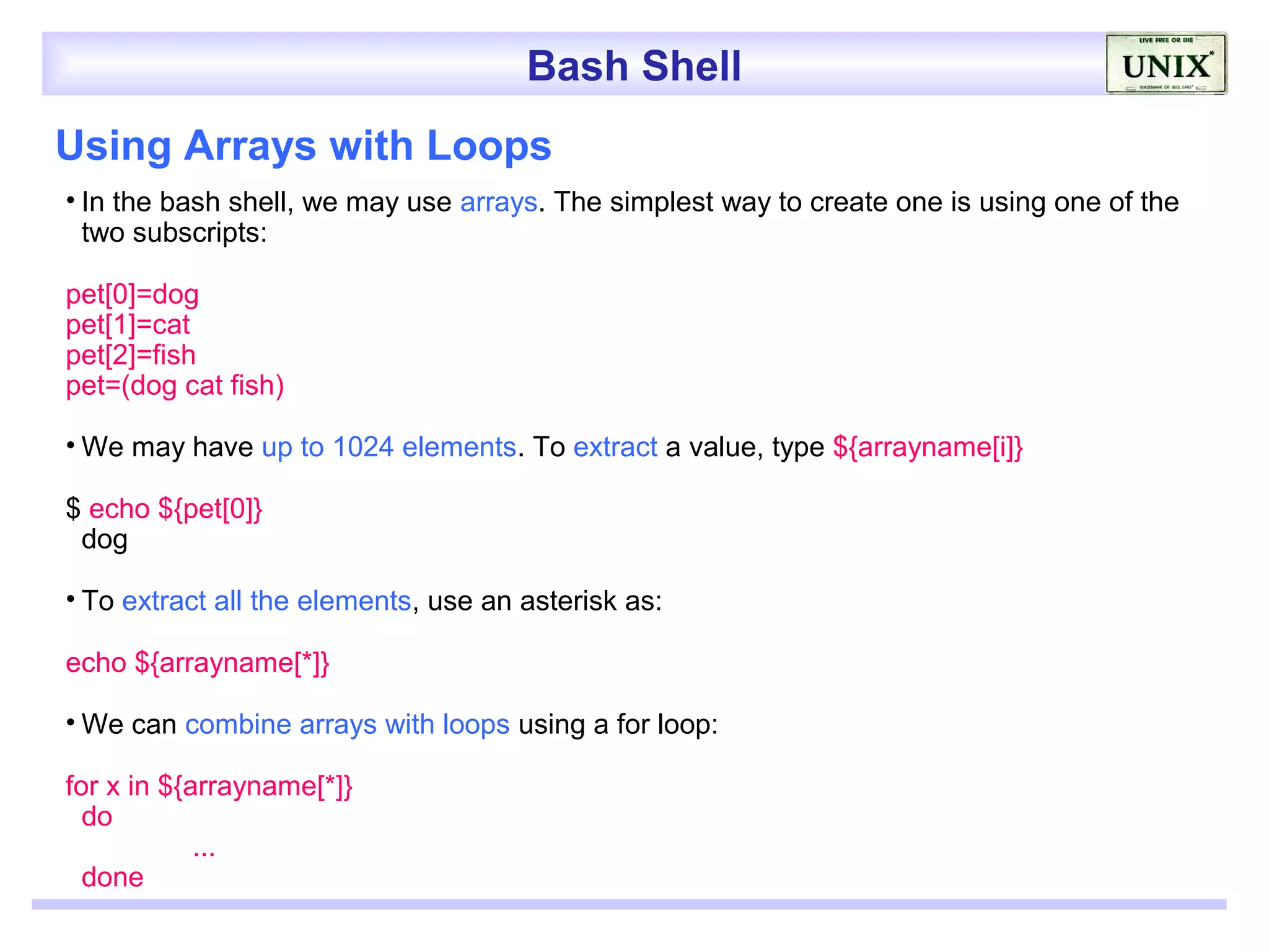 Bash shell | PPT