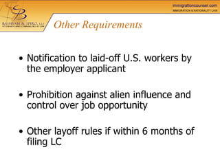Bashyam Spiro LLP - PERM Labor Certification Process | PPT