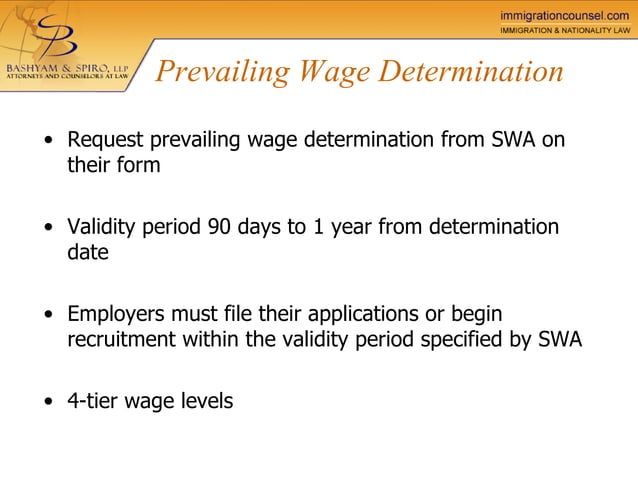 Bashyam Spiro LLP - PERM Labor Certification Process | PPT