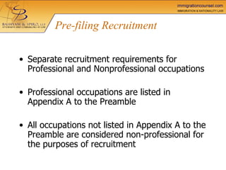 Bashyam Spiro LLP - PERM Labor Certification Process | PPT