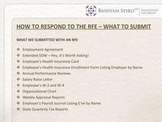 H-1B ‘Right To Control’ RFEs: What to Expect and How to Answer Them | PPT