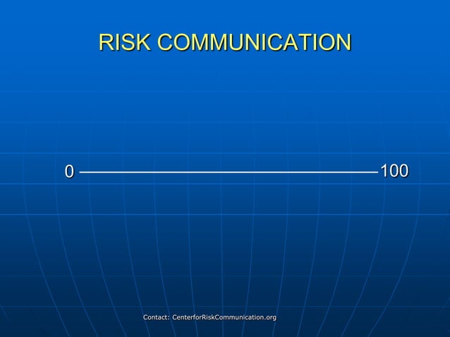 Basic Risk Communication | PPT