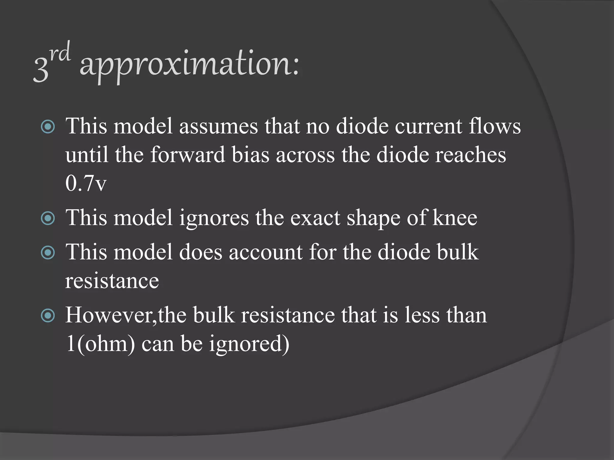 Diode & its Approximation | PPTX