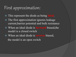 Diode & its Approximation | PPTX