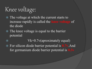 Diode & its Approximation | PPTX