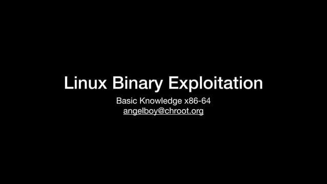 Linux binary Exploitation - Basic knowledge | PDF | Programming Languages | Computing