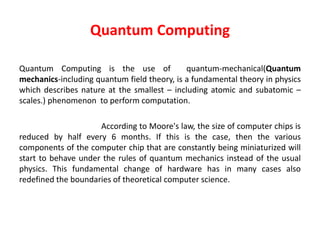 Quantum Computing | PPTX
