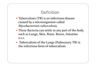 Basic facts of tuberculosis and malaria [compatibility mode] | PDF ...