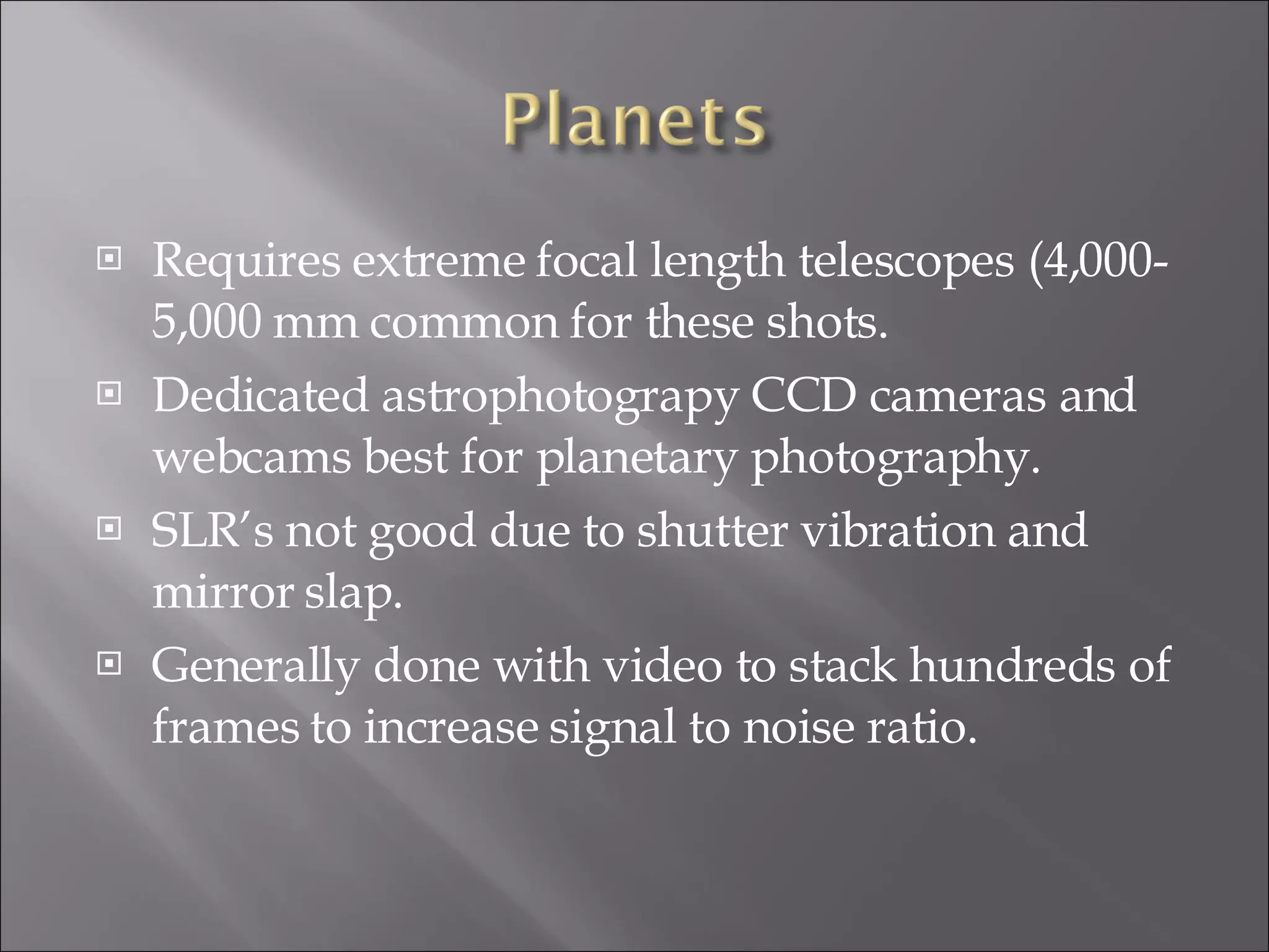 Basic Astrophotography | PPT