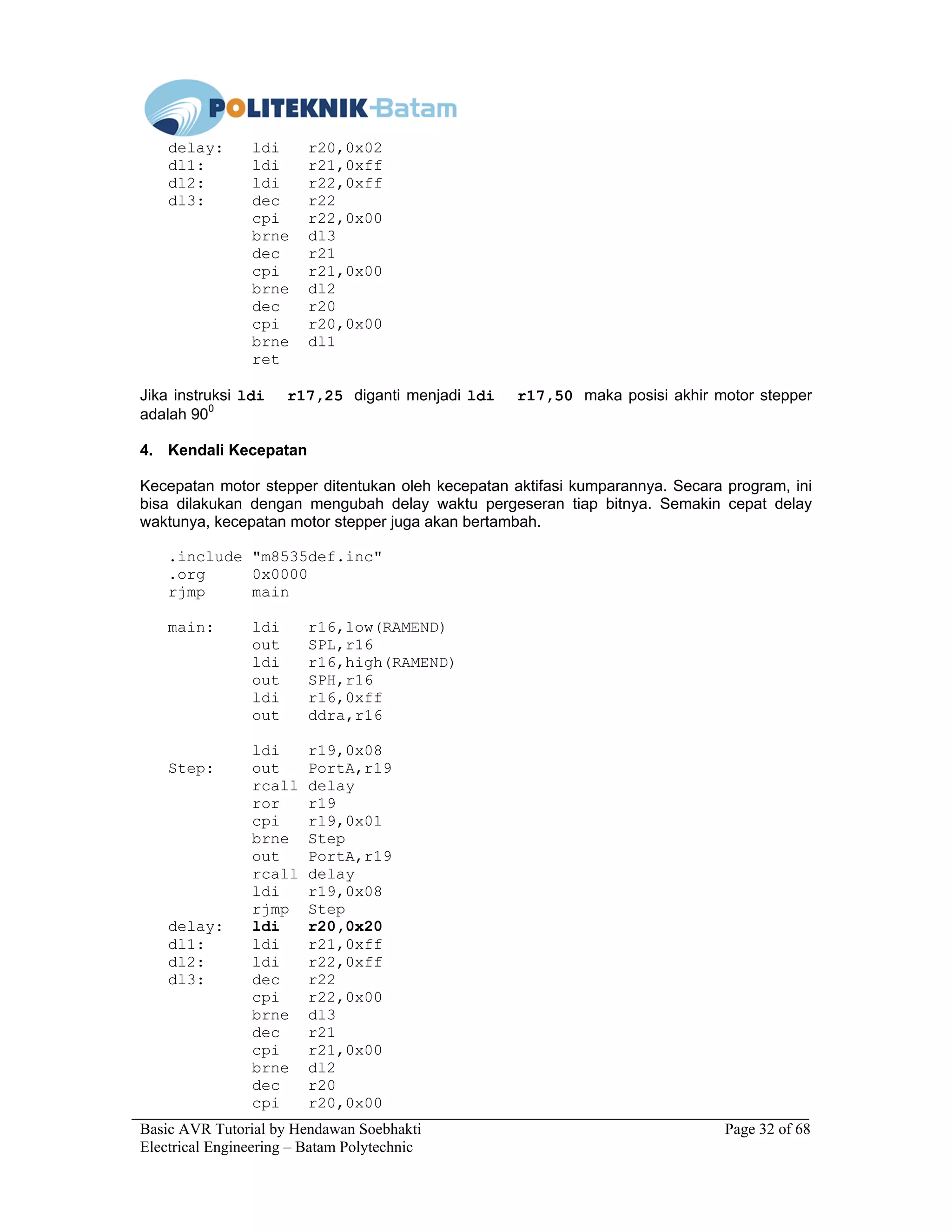 Basic avr-microcontroller-tutorial 8535 | PDF