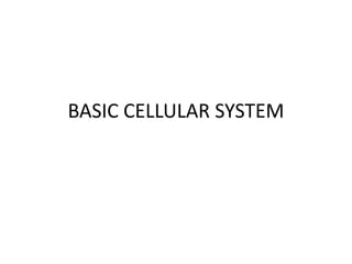 Basic celluar-system | PPT