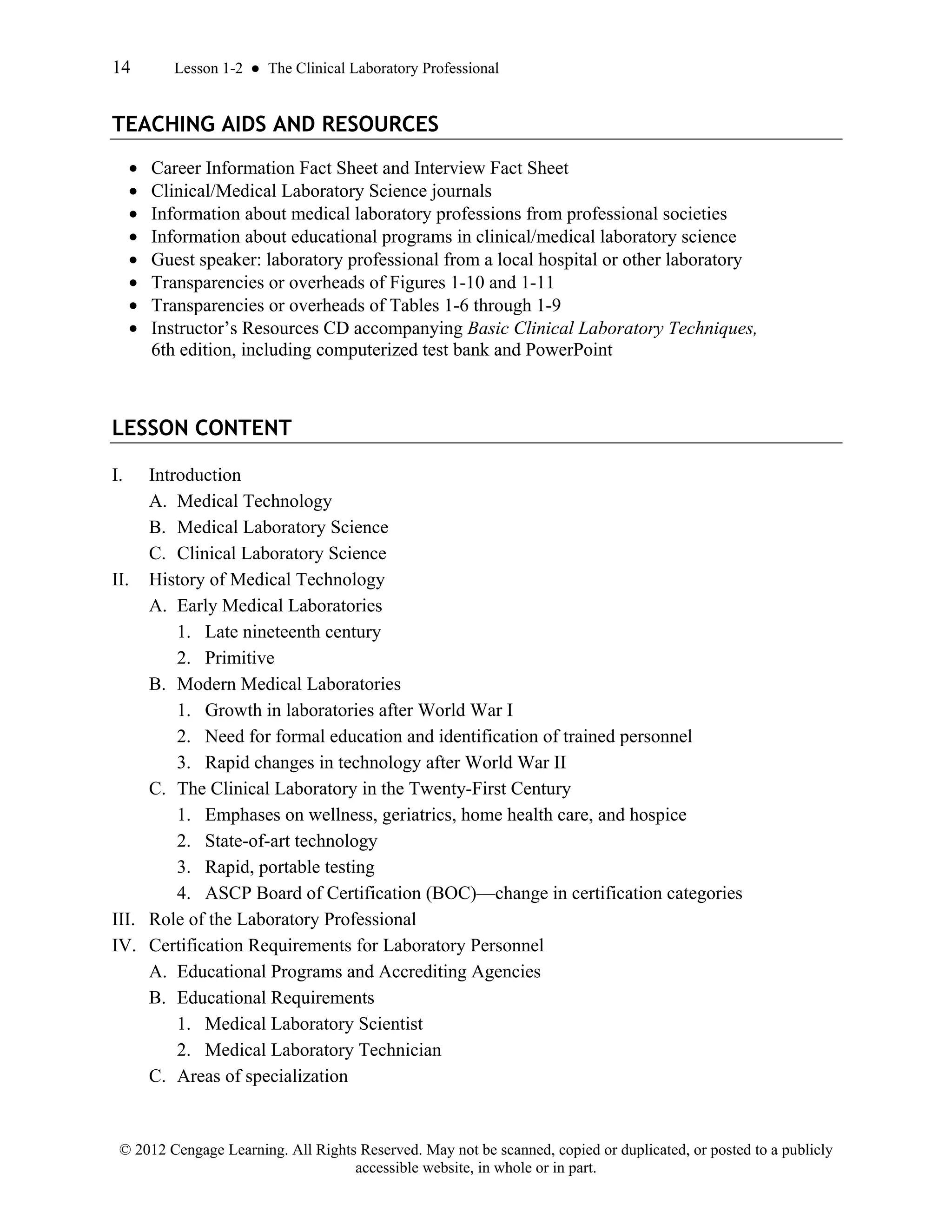 Basic Clinical Laboratory Techniques 6th Edition Estridge Solutions ...