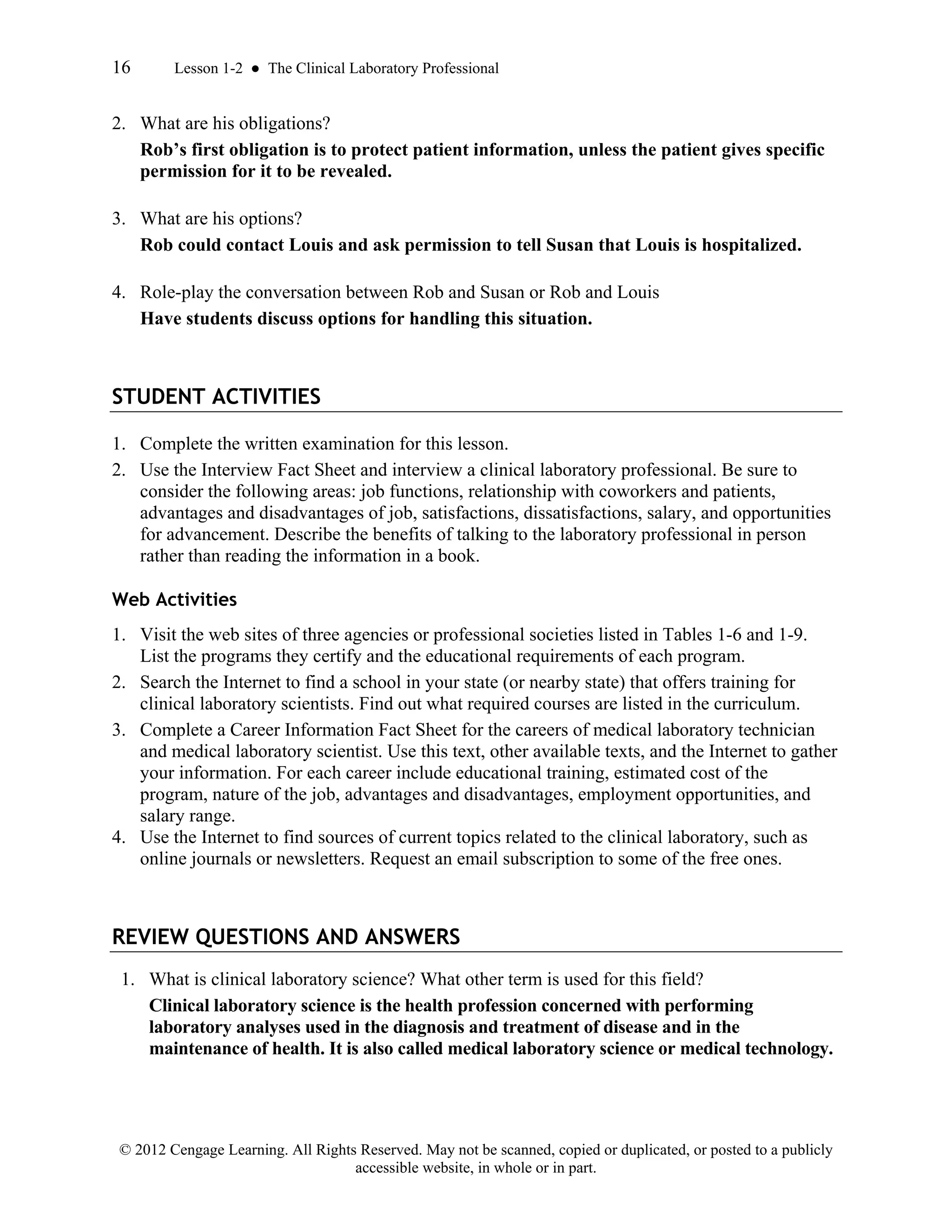 Basic Clinical Laboratory Techniques 6th Edition Estridge Solutions ...