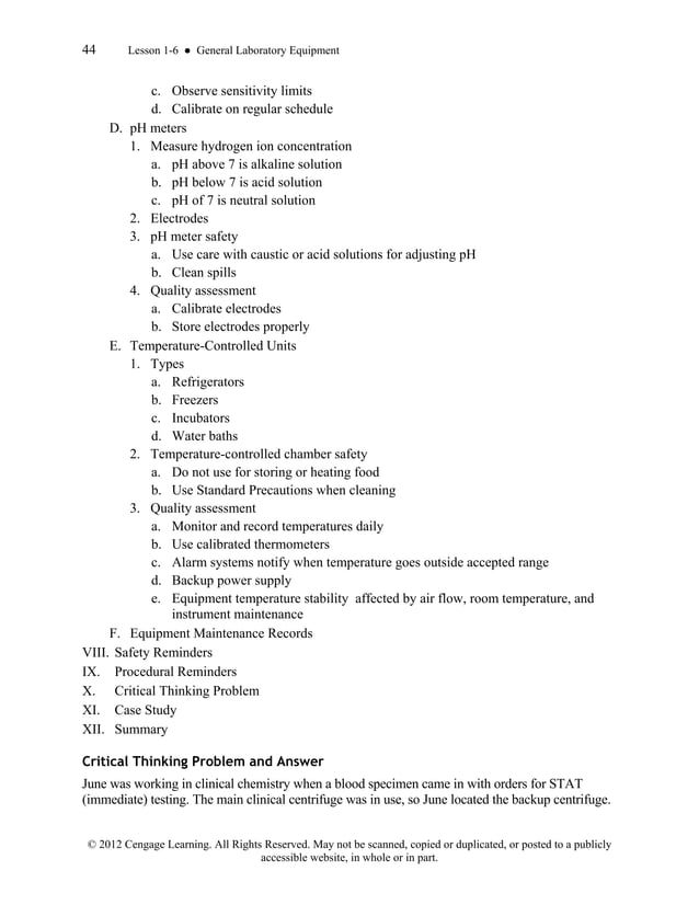 Basic Clinical Laboratory Techniques 6th Edition Estridge Solutions Manual | PDF