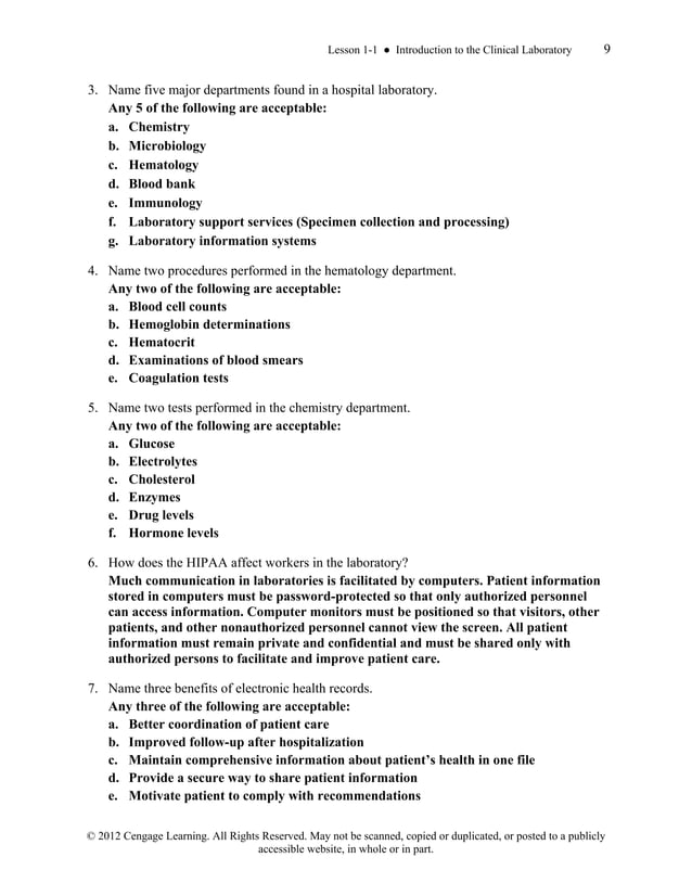 Basic Clinical Laboratory Techniques 6th Edition Estridge Solutions ...