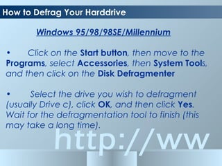 BASIC MAINTENANCE OF COMPUTER | PPT