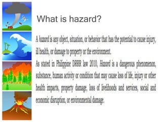 Basic-Concept-of-Hazard and its types in DRRR | PPTX