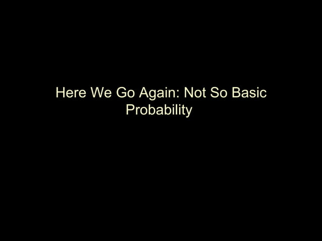 Basic Concept Of Probability | PPT | Physics | Science