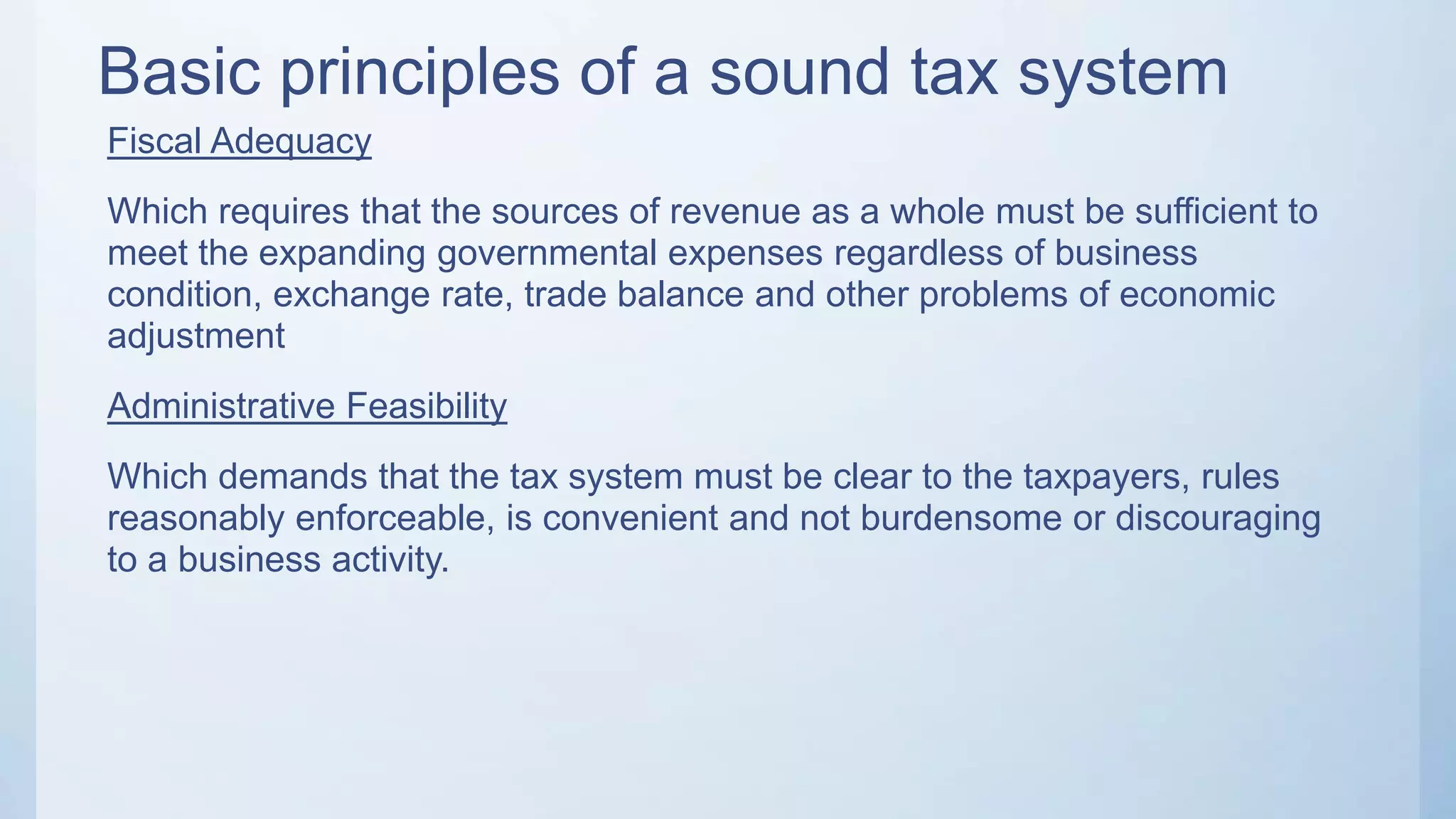 Basic concept-principle-of-taxation[1] | PPTX