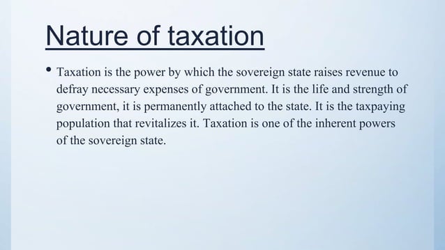 Basic concept-principle-of-taxation[1] | PPTX | Personal Taxes ...