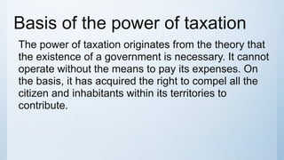 Basic concept-principle-of-taxation[1] | PPTX | Personal Taxes ...