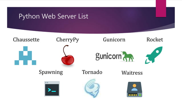 Basic concepts for python web development | PPT