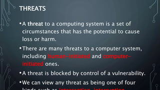 Basic concepts in computer security | PPTX