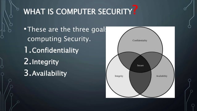 Basic concepts in computer security | PPTX | Information and Network ...