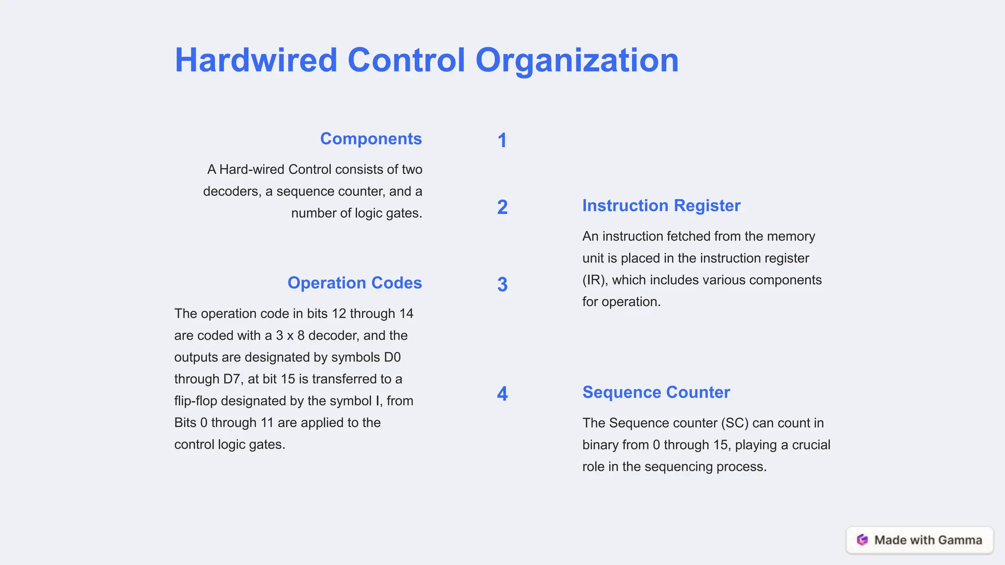 Basic Concepts of Control (Digital Logic Fundamentals) | PPTX