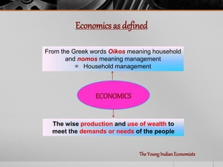 Basic concepts of economics | PPTX