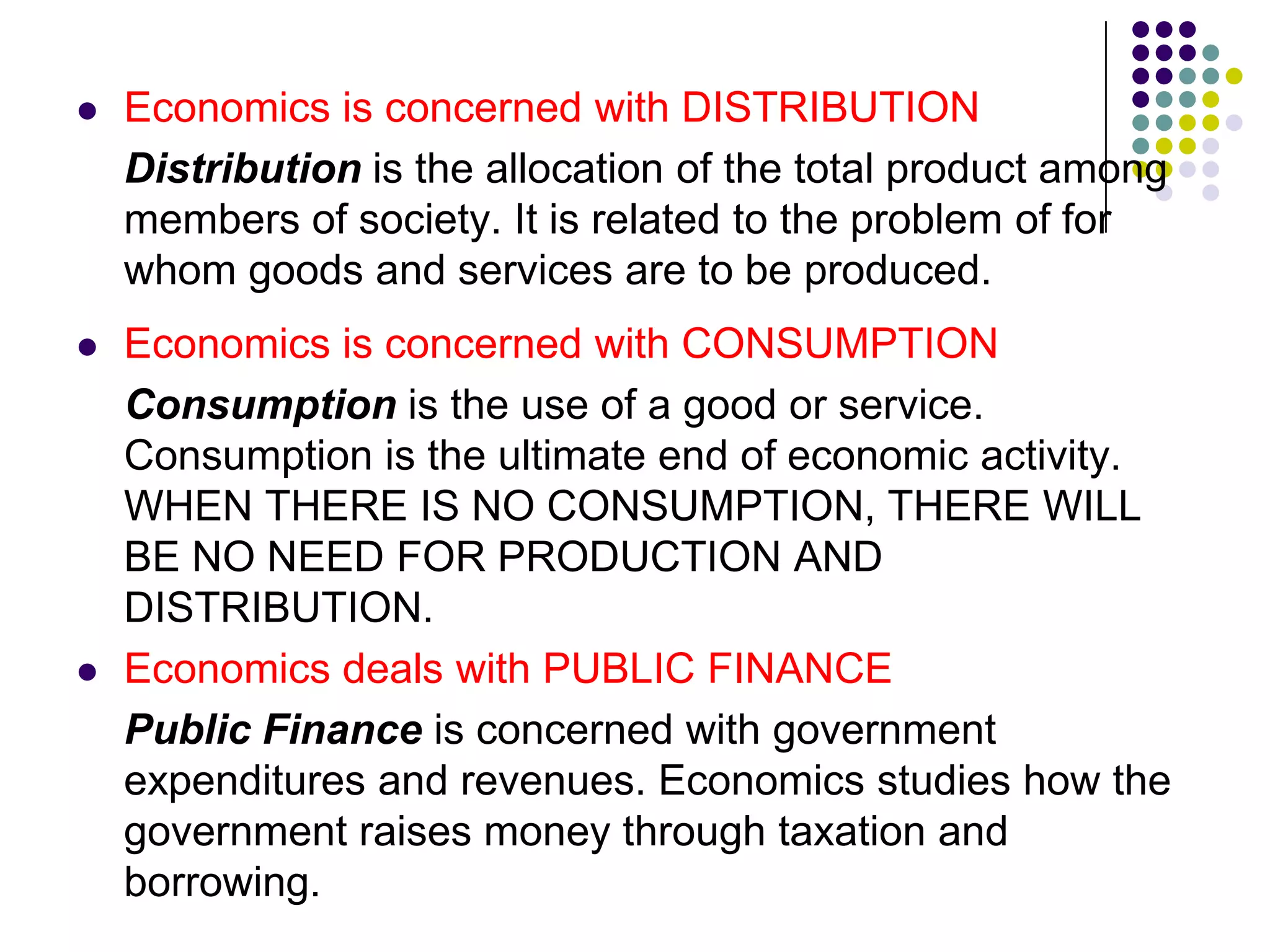 Basic Concepts Of Economics | PPTX
