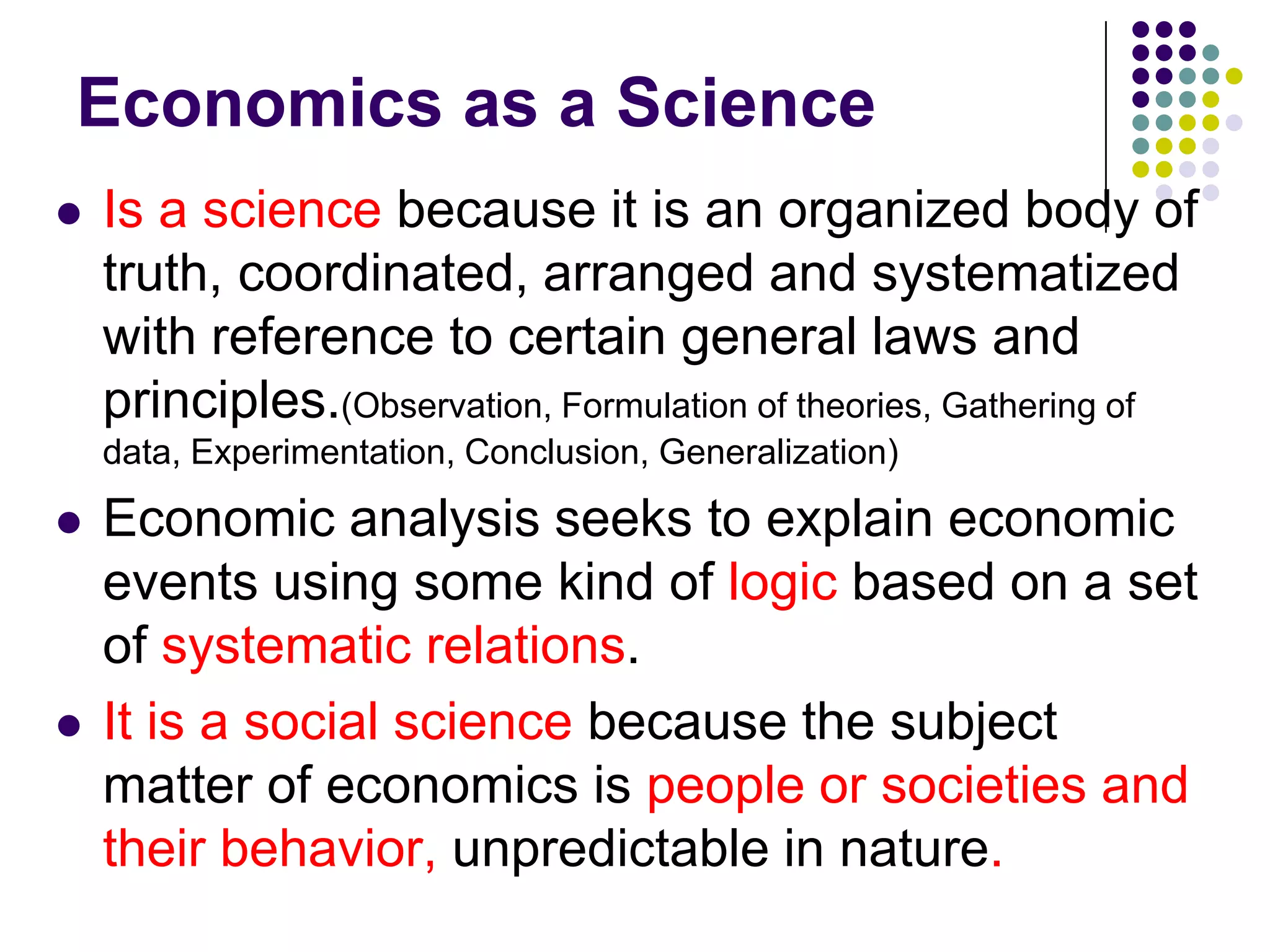 Basic Concepts Of Economics | PPTX