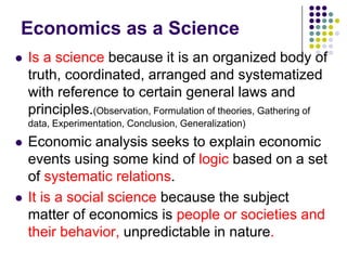 Basic Concepts Of Economics | PPTX