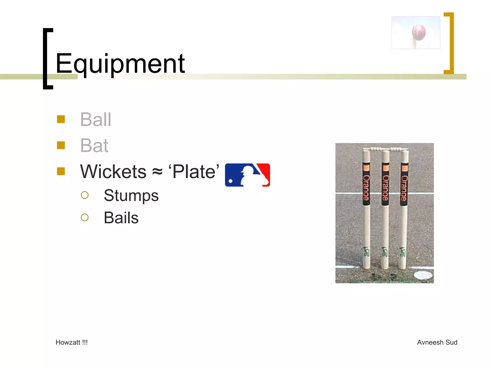 Basic Cricket Rules | PPT