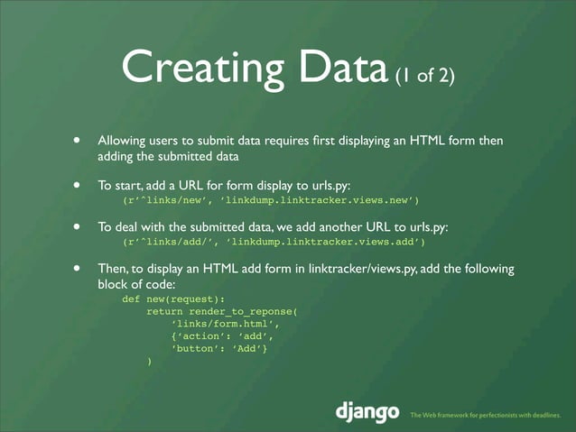 Basic Crud In Django | PPT