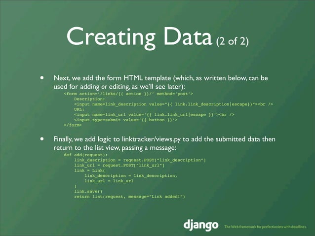 Basic Crud In Django | PPT