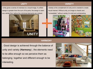 Use of Design Principles in Interiors - Adeeba Afreen | PPT