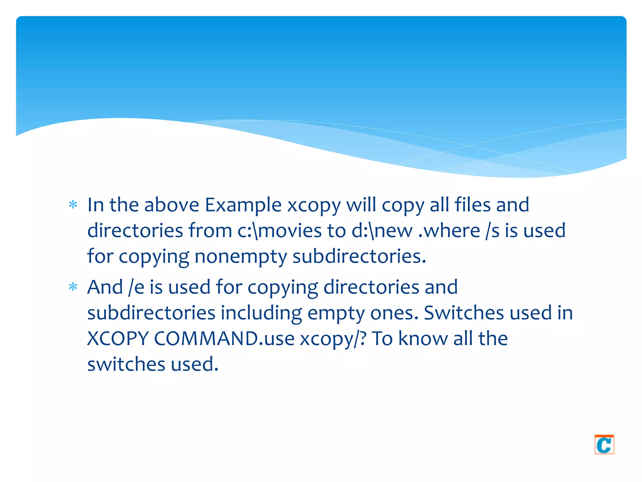 Basic dos-commands | PPTX