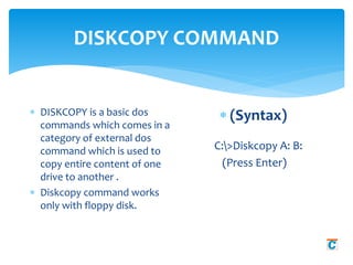 Basic dos-commands | PPTX