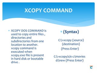 Basic dos-commands | PPTX