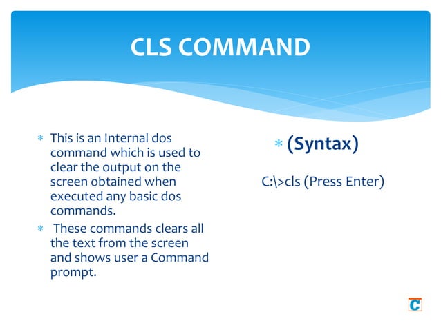 Basic dos-commands | PPTX | Operating Systems | Computer Software and ...