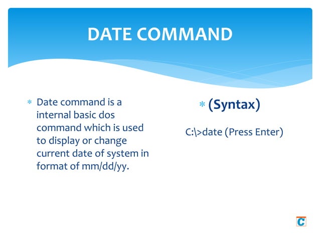 Basic dos-commands | PPTX | Operating Systems | Computer Software and Applications