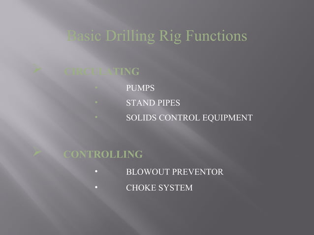 Basic drilling engineering | PPT | Geology | Science