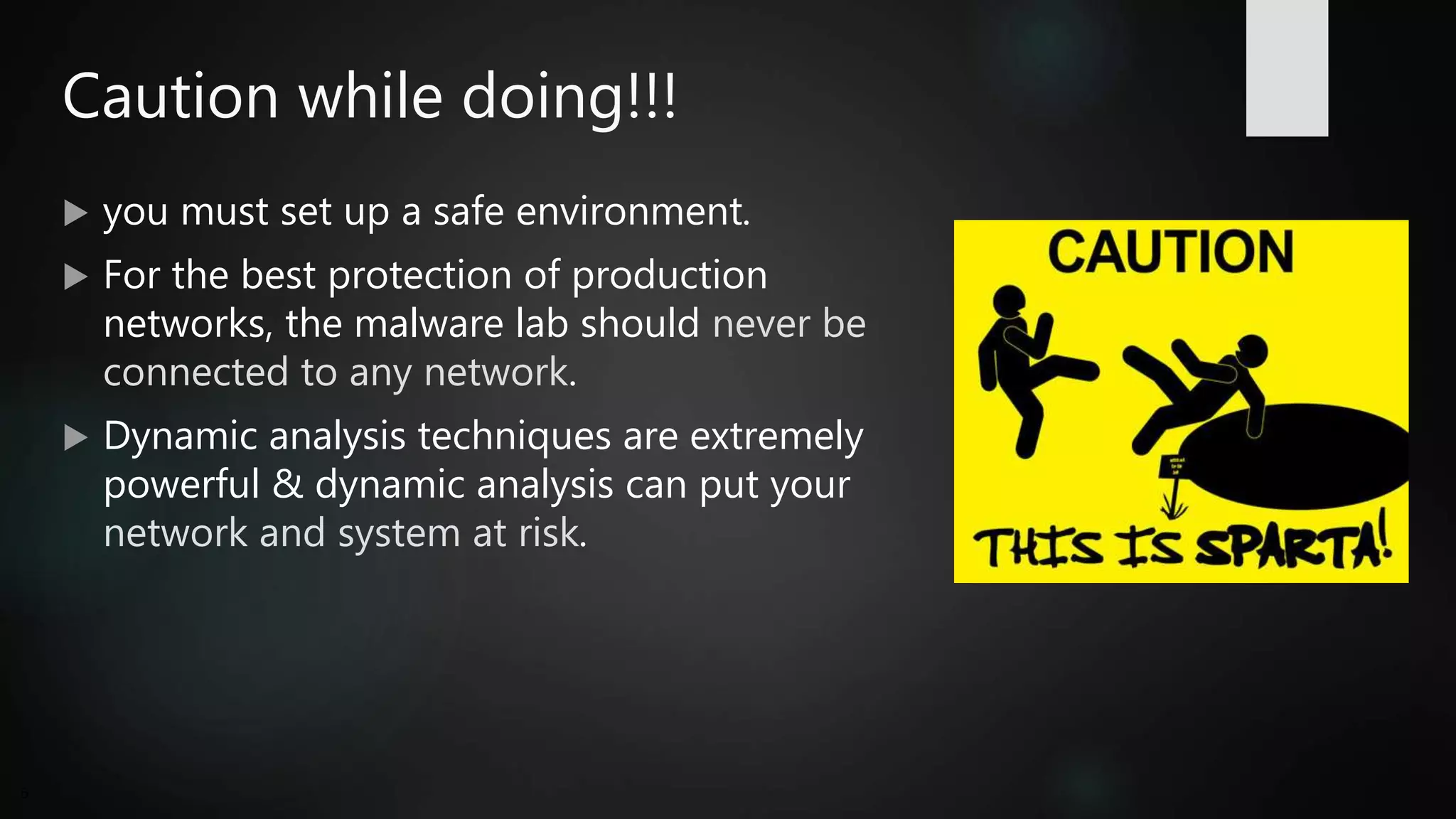 Basic Dynamic Analysis of Malware | PPTX