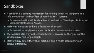 Basic Dynamic Analysis of Malware | PPTX