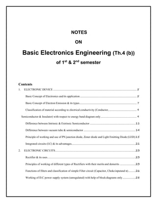 Basic electrical engineering first semester odf | PDF