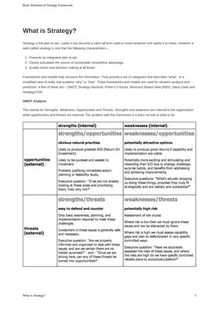 Basic elements-of-strategy-framework | PDF